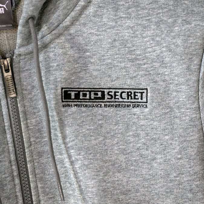 TS PUMA製ダークグレーフーディ – TOPSECRET